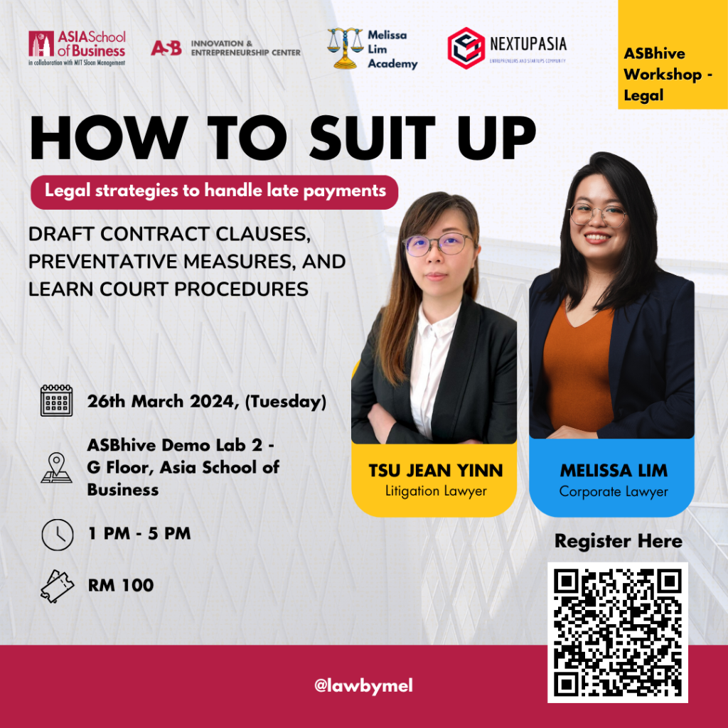ASBhive Legal Workshop – How to suit up: legal strategies to handle late payments - ASBhive