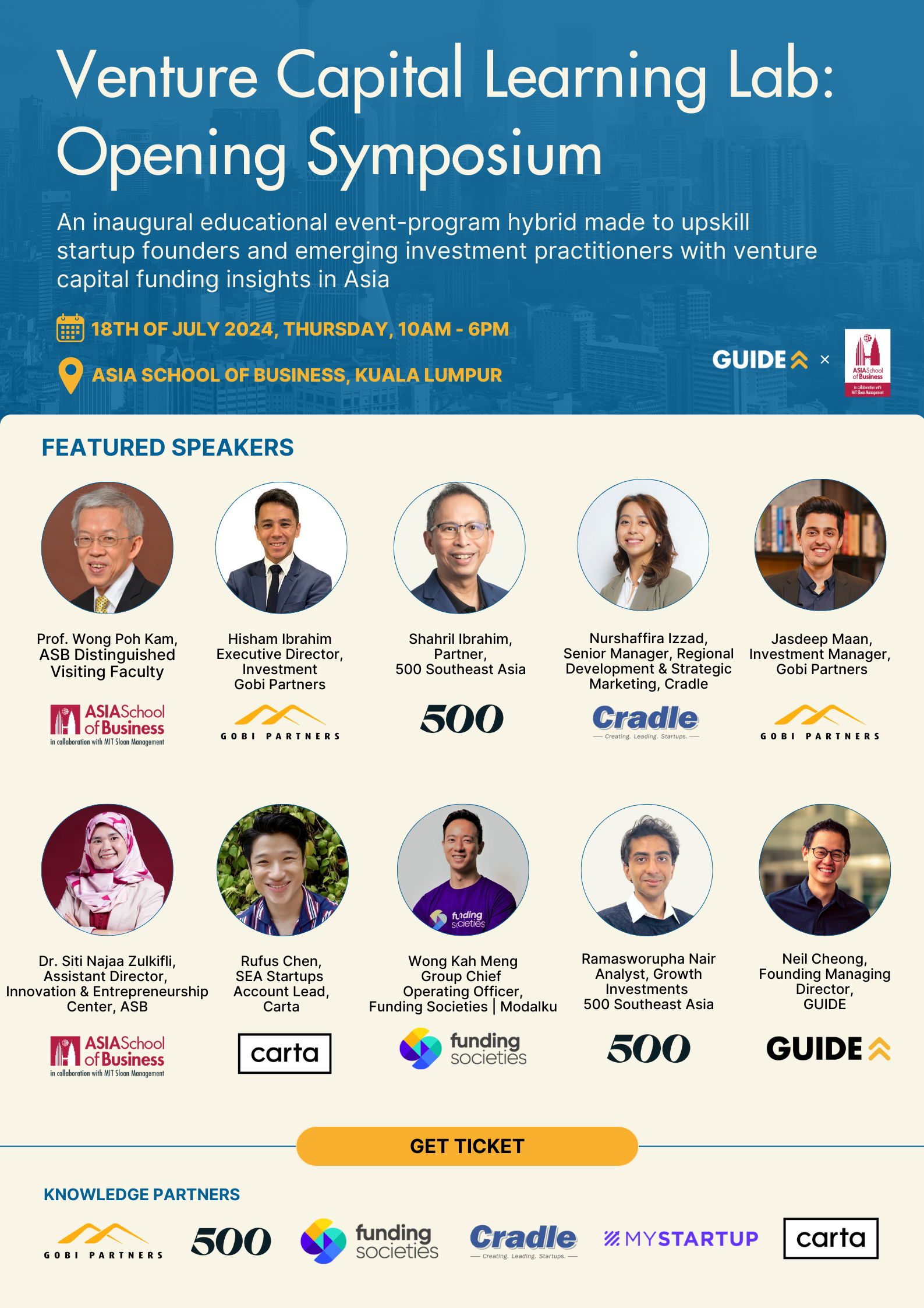 Venture Capital Learning Lab: Opening Symposium by GUIDE - ASBhive